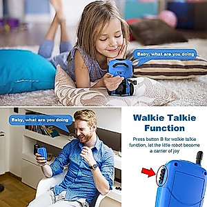 Dandist Robot Toys for Boys & Girls, Remote Control Robot for Kids, Auto-Demonstration, Talkie, and Programming Functions, Flexible Arms, Dance, Music, Big Eyes Toys for Boys 4-6 8-12