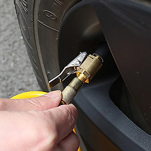 Locking Air Chuck, 6pcs Car Inflatable Chuck Car Compressor Air Pump for Inflatables Tire Inflator Air Pump Thread Nozzle Tire Connector Tire Air Chuck Open End Car Accesories
