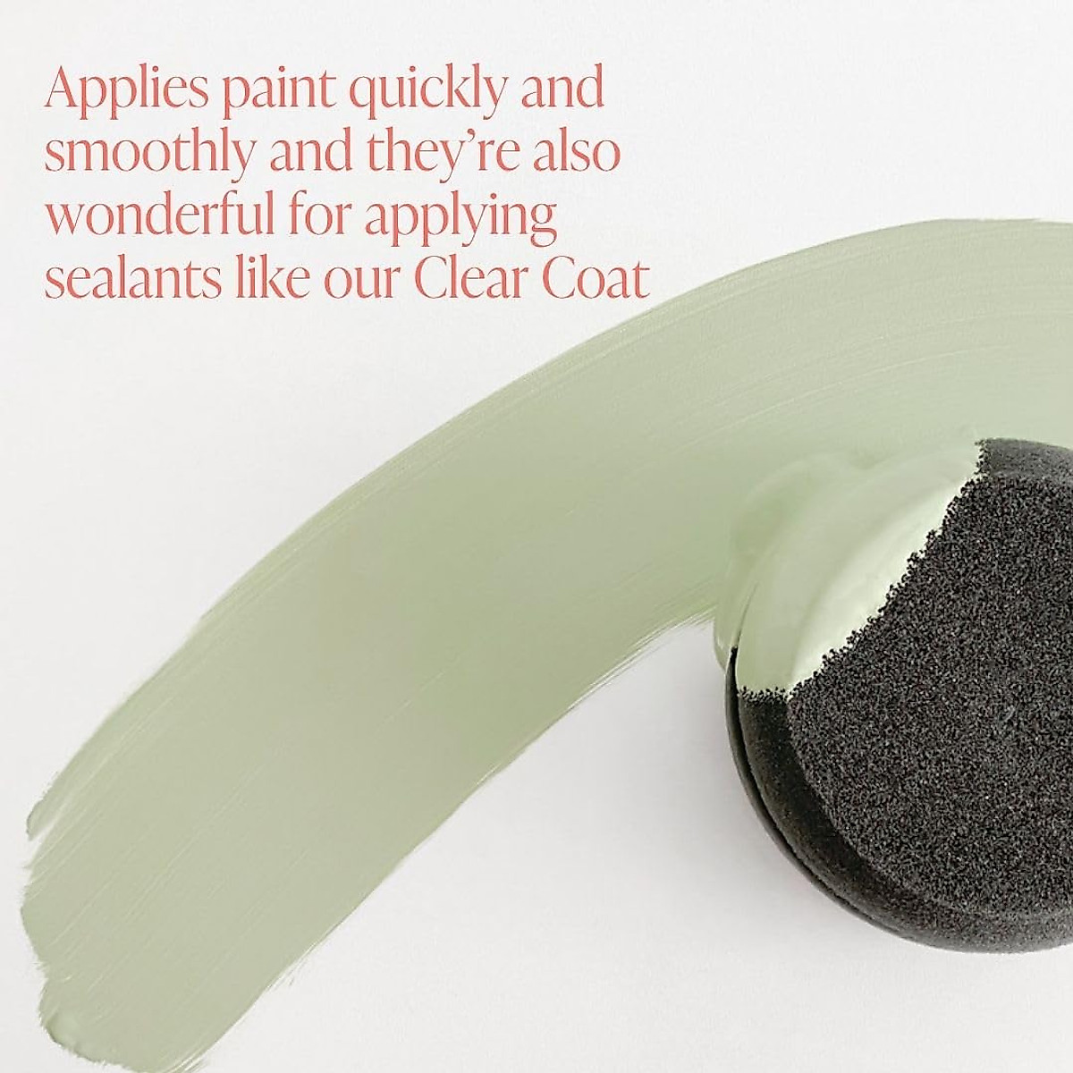 Chalk Style Painting Sponges - Set of 3-4” Round Reusable Handheld Sponge for Smooth Furniture Paint & Top Coat Application with No Brush Strokes - Washable Multi-Use Paint Applicator