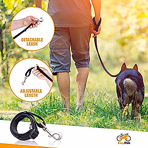 Malabi V2.0-180° Rotating Dog Bike Leash - with Shock Absorbers and Quick Attach Mechanism | Carbon Fiber | Detachable, Adjustable for The Smoothest Ride- Patent Pending
