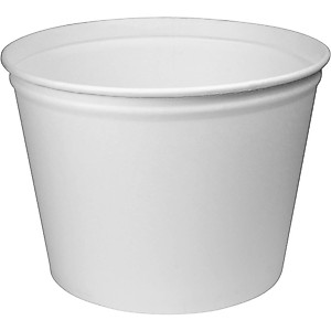 SOLO SCC3T1U, Double Wrapped Paper Bucket, 300 / Carton, White