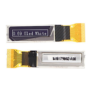 Digital LCD Board Accessory, SPI IIC Interface 96x16 LCD Display Module 14 Pin 4Pcs Wide Compatibility for Electronics Electrical and Engineering