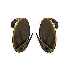 yyangz Cubicle Hook 10PCS Bronze Zinc Alloy Panel Wall Hooks for Fabric Panels, Fabric Partitions or Cork Boards Hooks