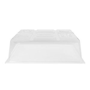 SUNDOME BPA Free Plastic Light Track Mega Humidity Dome with Vents, for Indoor Growing, Seeding in Greenhouse, Clear, 7" (Pack of 10)