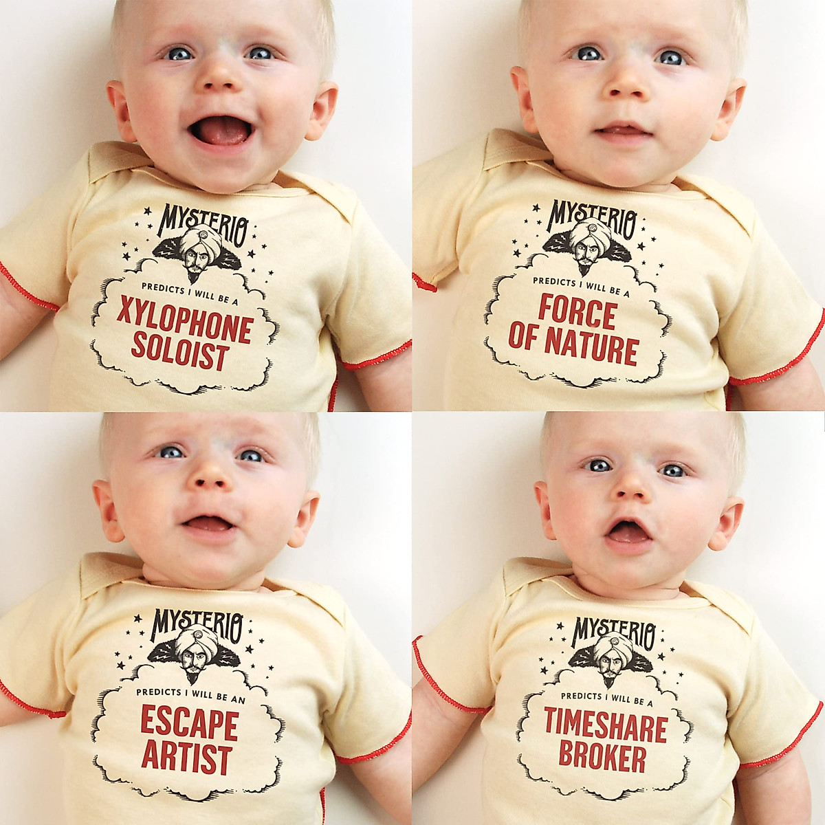 WRYBABY Mysterio Baby Tee Predicts Your Child's Future | Natural, 0-12M