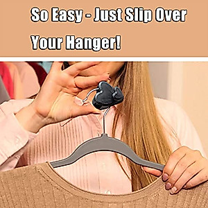 Clothes Hanger Connector Hooks,Hangers AS SEEN ON TV,Closet Organizers and Storage,Hanger Extender Clips,Heavy Duty Cascading Clothes Hanger Hooks (Heart Shape)