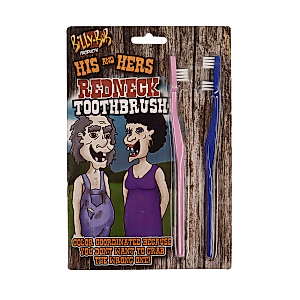 TG,LLC Treasure Gurus Novelty His Hers Hillbilly Toothbrush Set Redneck Prank Party Favor Funny Dentist Office Gag Gift