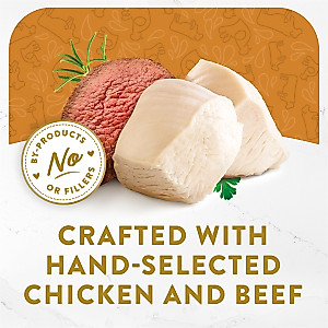 Purina Fancy Feast Appetizers Lickable Grain Free Cat Food Topper White Meat Chicken and Shredded Beef Appetizer - (Pack of 10) 1.1 oz. Trays