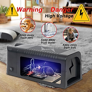 Electric Mouse Killer Mice Trap Mice Zapper Effectively Kill Mouse for Bedroom Kitchen Indoor 2 Packs