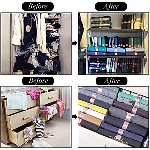 DressBook OYSTERBOY Foldable Clothes T-Shirt Closet Organizer (10, Small - for Kids)