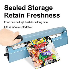 YOYALANP Impulse Sealer 8 inch, Manual Heat Sealer Machine for Plastic Bags, mylar bag Shrink Wrap Bag Sealers Duty Sealing Machine With Repair Kit