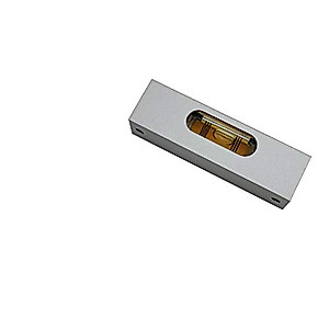 umei High Precision Aluminum level alloy with luminous horizontal bubble, horizontal position can be seen on 3 sides, 90x25x21mm（With magnet）