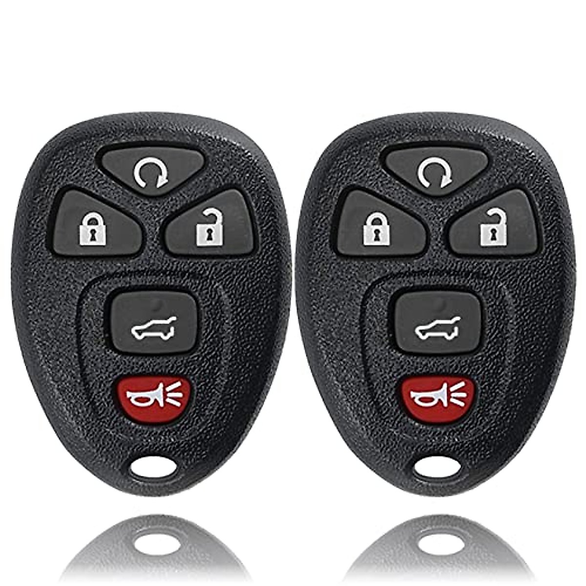 Car Key Fob Key Compatible with Chevrolet Chevy Traverse丨Suburban丨Tahoe丨GMC Acadia丨Yukon丨Buick Cadillac Keyless Entry Remote Clicker 5 Button with FCC OUC60270 OUC60221 15913415 (2 Packs)