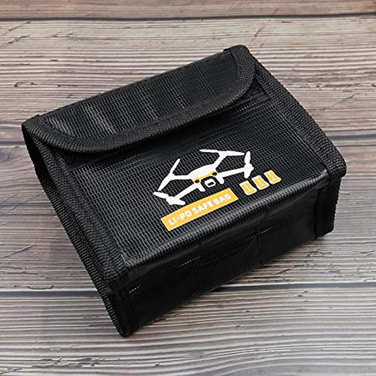 The Lord of the Tools Battery Explosion-proof Safety Bag Compatible with DJI Mini 3 Pro Drone Battery Safety Charging Storage Bag Replacement 121x95x63mm L Size