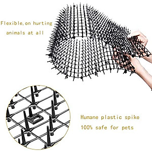 Lagaga Cat Scat Mat with Spikes Prickle Strips Anti-Cats Network Digging Stopper Stopper Prickle Strip Mat 78x11 inch