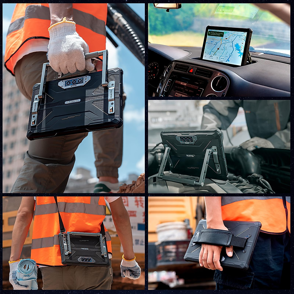 OUKITEL RT7 5G Rugged Tablet Android 13, 32000mAh Battery 24GB+256GB - Waterproof Tablet, 10.1" FHD+Tablets 33W Fast Charging,48MP+32MP+20MP Night Vision Camera,5G Dual SIM+5G WiFi/OTG/GPS/T-Mobile