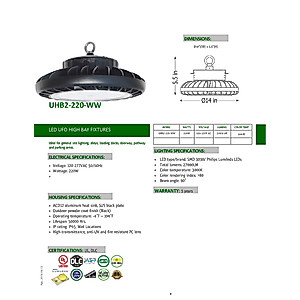 Westgate LED HIGHBAY *UHB-220-WW-AS