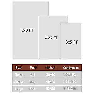 BlessLiving Home Area Rug Colorful Glitter Floor Mat Large Carpet for Bedroom Kitchen Living Room, 3' x 5', Pastel Pink