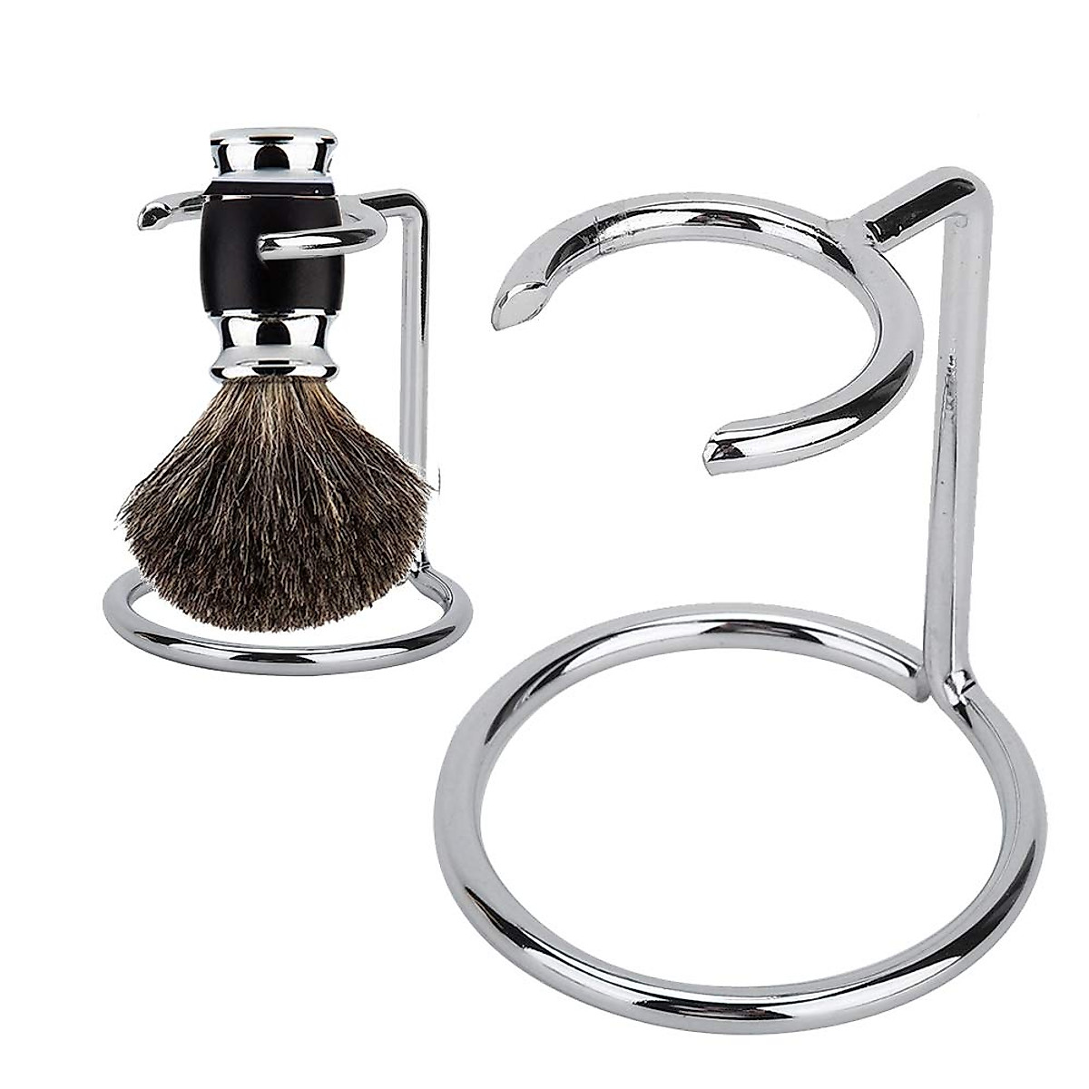 razor and brush stand Shaving Set with Brush Gift ,Razor And Brush StandMen Stainless Steel Shaving Brush Stand Razor Holder For Salon Home Travel Use