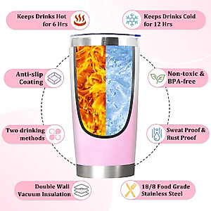 Unipinkart 50th Birthday Gifts for Women 20OZ Stainless Steel Tumbler,1975 50 Year Old Birthday Gifts for Her, 50th Birthday Decorations for Woman, Cool Birthday Gift for Women Turning 50