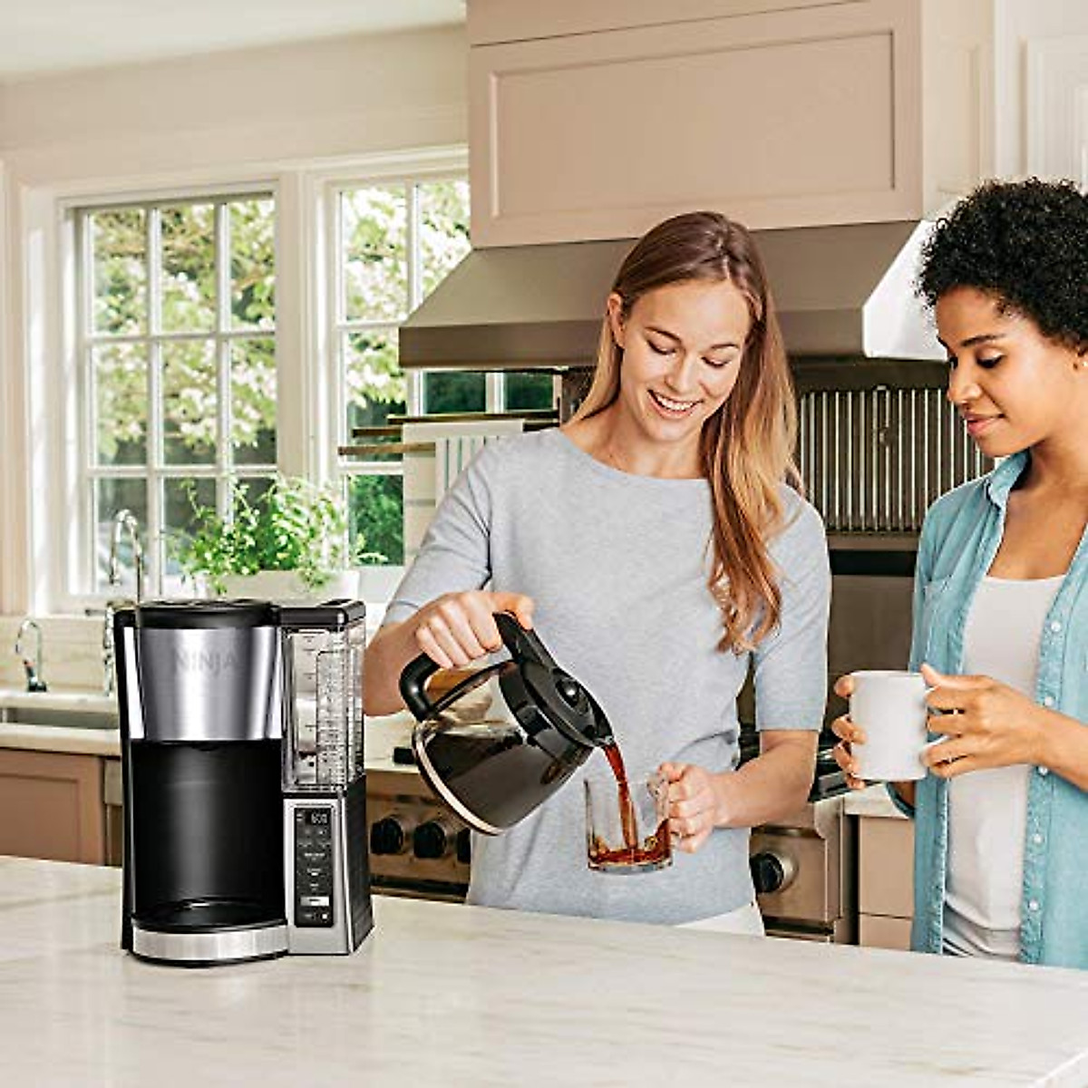 Ninja 12-Cup Programmable Brewer CE251 Coffee Maker, 60 oz, Black/Stainless Steel (Renewed)