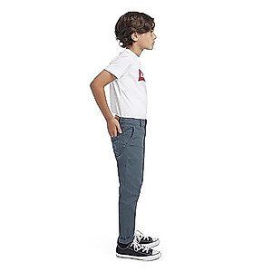 Levi's Boy's 502 Regular Taper Fit Chino Pants, Dark Slate, 10