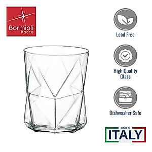 Bormioli Rocco Cassiopea Double Old Fashioned Glass, Set of 4