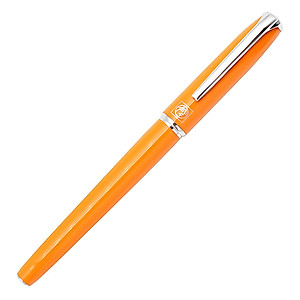Gullor Advanced Picasso Rollerball Pen 916 Picasso Pen Orange and Silver Clip Pen