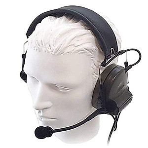 ZTAC 【Z-TAC Official Store】 Z-Tactical Comta II Style Headset G:2 Mil-Spec ZH041 Fit with Military PTT(Except PTT) Noise Canceling Sound Collection Soundproof Tactical Headset with Mic FG