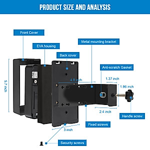 Anti-Theft Blink Video Doorbell Door Mount,No-Drill Adjustable Mounting Bracket,Not Block Doorbell Motion Sensor,Easy to Install Blink Video Doorbell Accessories for Houses Apartments Office