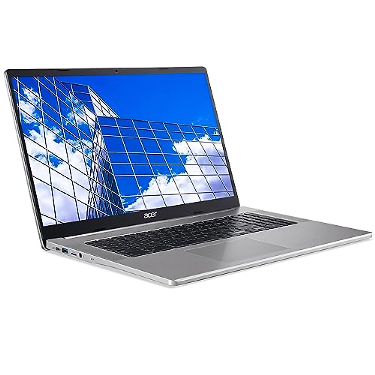 Acer Chromebook Laptop 17inch Screen - Google Chromebook 2023 - Long Battery Life - Wi-Fi6 - Numeric Keyboard - USB C - Webcam - School Laptop for Adults (4GB RAM |128GB eMMC+32GB SD Card)