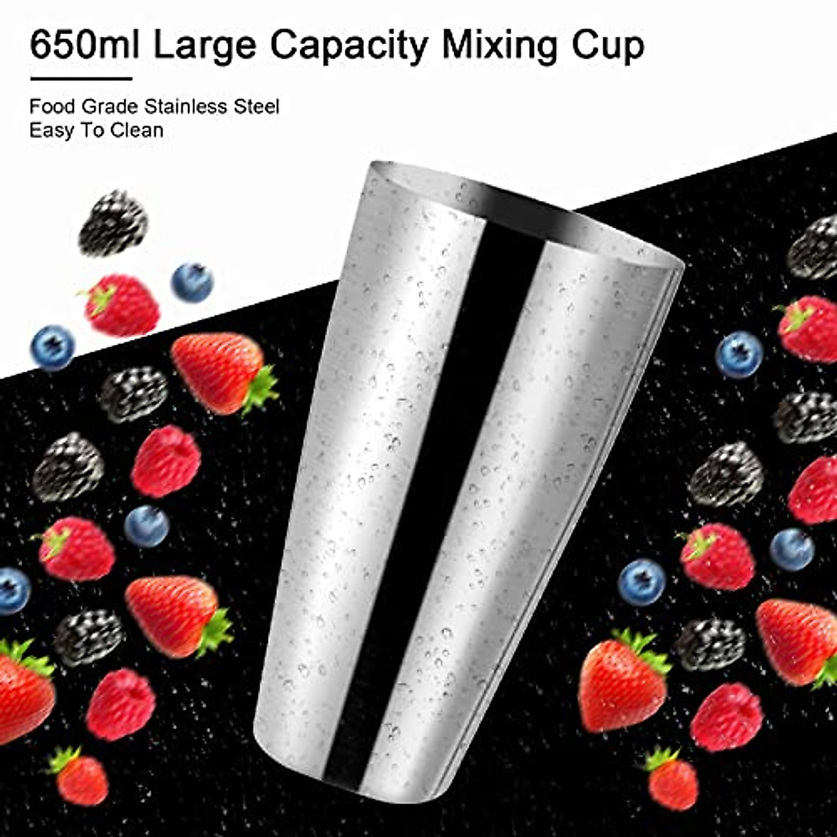 SNKOURIN Double Head Milkshake Maker Machine,110V Electric Beverage Blender with 2 Stainless Steel Cups,2 Speed Adjustable Commercial Milkshake Machine for Protein Shakes,Ice Cream and Cocktails…