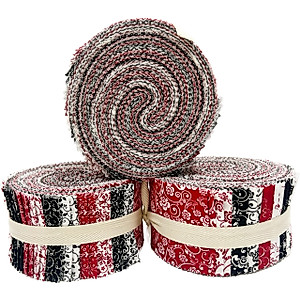 Classic Collection Black & Red Jelly Roll - Made in The USA (40 cuts)