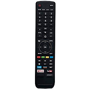 EN3139S EN3139H Replace Remote Control fit for Sharp Hisense TV LC-55N7002U LC-43Q7000U LC-50Q7000U LC-55P6000U LC-65P6000U LC-43P7000U LC-50P8000U 43H6E 65H8E 43H8E 49H6080E 49H6E 50H6080E 50H6E