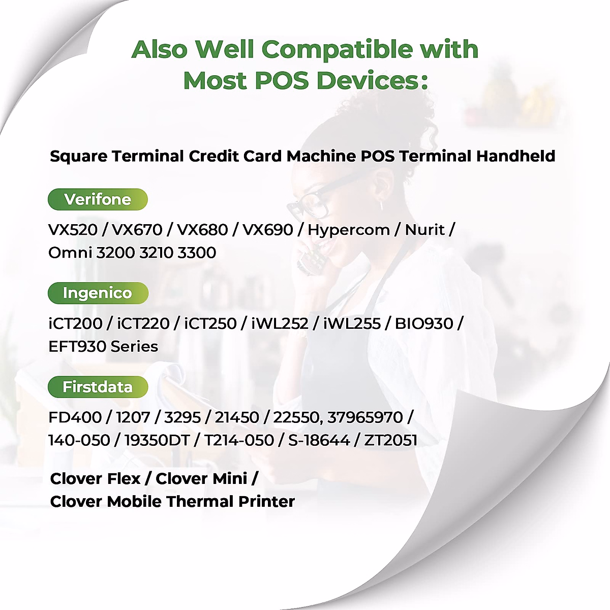 MUNBYN 2 1/4" x 50' Thermal Paper (50 Rolls), BPA Free Receipt Paper, 58mm Thermal Receipt Paper Fits All 58mm Mini Thermal POS Printer, Square Terminal Credit Card Machines