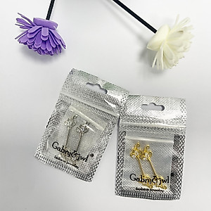 Gabry&jwl 2Pcs Vintage Flower Nipplerings 14G Stainless Steel Straight Barbell Nipple Ring Floral Filigree Inlay Cubic Zirconia Butterfly Wings Nipple Piercing for Women(Silver)