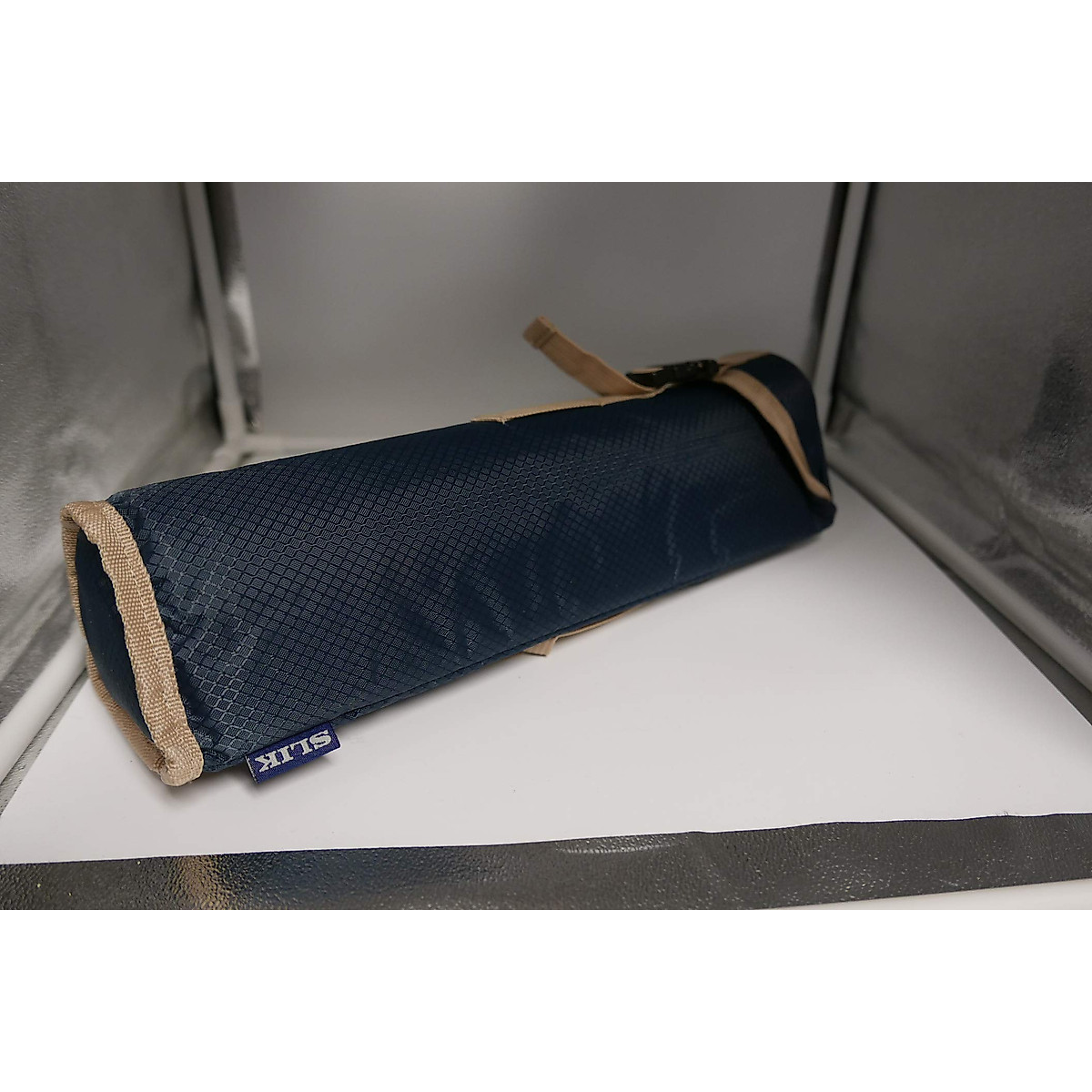 SLIK Lite AL-420M Tripod with LED Center Column Flashlight, for Mirrorless/DSLR Sony Nikon Canon Fuji Cameras and More - Black (611-593)