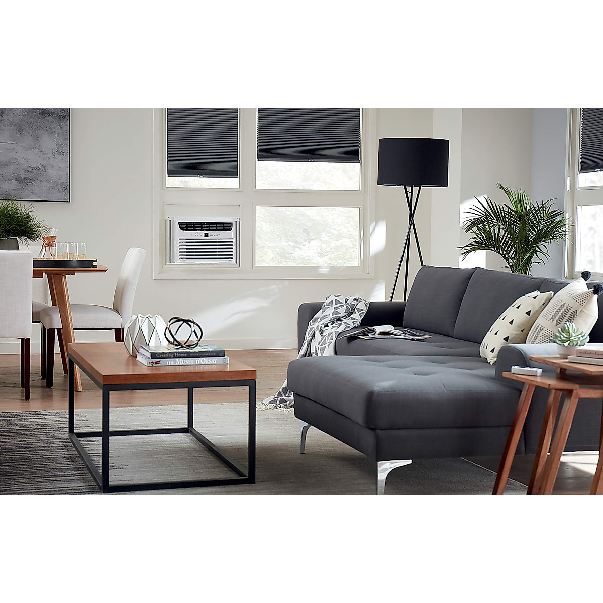 FRIGIDAIRE 12,000 BTU 115V Window-Mounted Compact Air Conditioner with Remote Control, White