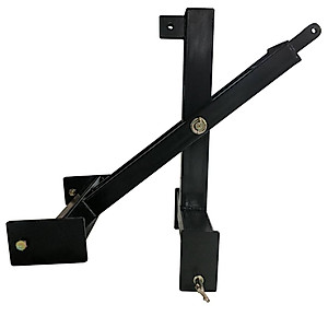 Titan Attachments 3 Point Scissor Lift Fits Category 1 Tractors, Material Handling Lift for Raising, Lowering & Extending Hay Bales to Stack