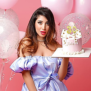 LUTER 2.3 Inch Numeral Birthday Candles, Gold Number Candle for Cakes Number 1 Candle Glitter Candles for Kids’ Birthday Party Adults’ Wedding Anniversary Prom Graduation Party