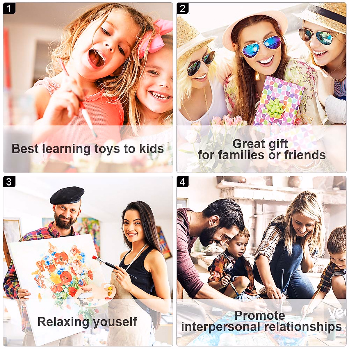 TUMOVO Paint by Numbers for Adults, DIY Girls Adult Paint by Numbers Kits on Canvas Flowers Painting Kits for Kids Beginner 16x20 inch Flameless Oil Painting Kits Gift for Kids and Adults