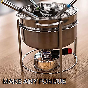 Portable Countertop Butane Burner by Finjan- Portable Butane Burner for Indoor Use. Ideal for Lab or Home- Syphon Coffee Making, Fondue Warmer, S’mores Maker