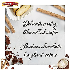 Pepperidge Farm Pirouette Cookies, Chocolate Hazelnut Créme Filled Wafers, 13.5 Oz Tin