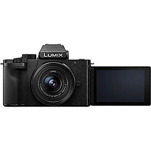 Panasonic DC-G100VK LUMIX G100 Mirrorless Camera 4K Vlogging Kit with 12-32mm Lens + DMW-SHGR1 Tripod Grip Bundle with Deco Gear Case + Microphone + 64GB Card + Photo Video Software Kit & Accessories