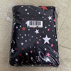 Victoria's Secret Victoria's Secret Blanket Fashion Show Sherpa Black Stars Print Large, Purple