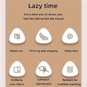 DAUTAI Soft Corduroy Stuffable Bean Bag, Fluffy Lazy Sofa for Adult Teen, High Skin-Friendly Softness Thick Texture, Pets Dogs/Cats Room Furniture (No Filler),Yellow,XL