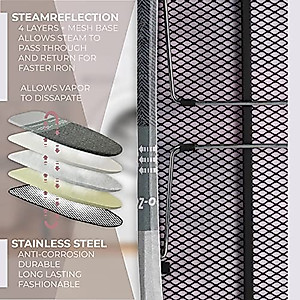 Bartnelli Smart Hanger Tabletop Ironing Board | Designed and Made in Europe with New Patent EZ Glide Technolgy, & Park Zone, European Quality and Innovation (Size-34x12)