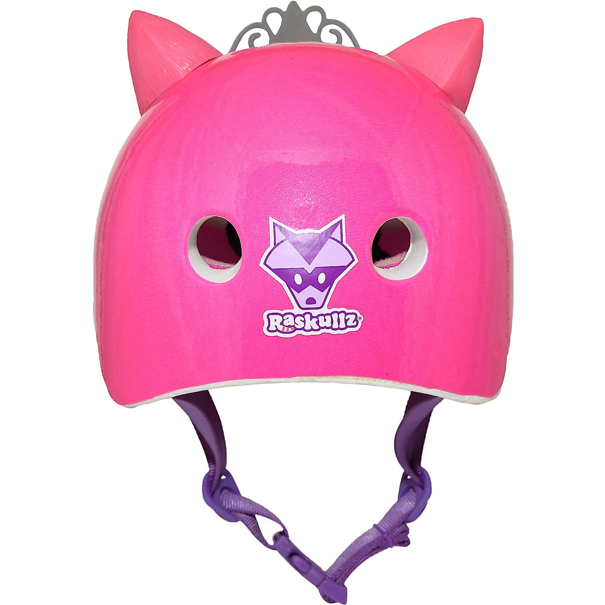 Raskullz 1210010-DKP-5 Girls Kitty Tiara Helmet, Dark Pink, Ages 5+