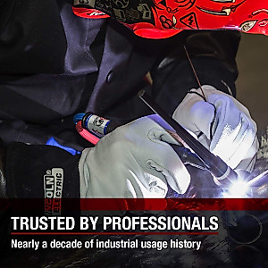 Lincoln Electric Grain Leather TIG Welding Gloves | High Dexterity | XL | K2981-XL, White/Black