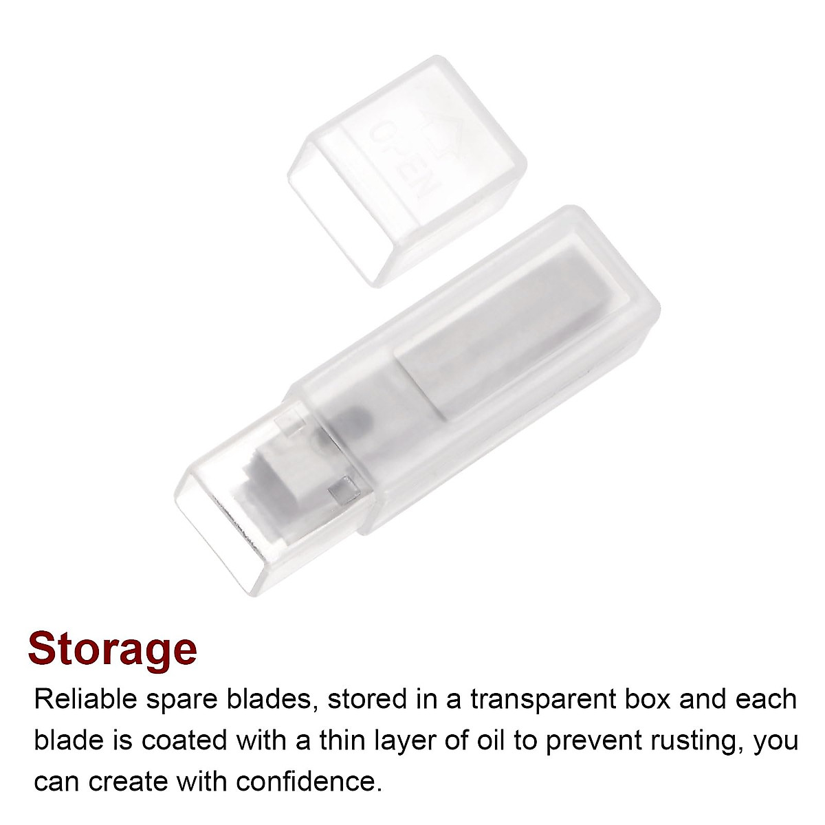 HARFINGTON 100pcs Exacto Knife Blades #4 Hobby Knife Replacement Blades Spare Precision Exacto Blades Hobby Knife Blade Refills for DIY, Art, Cutting, Carving, Scrapbooking, Stencil